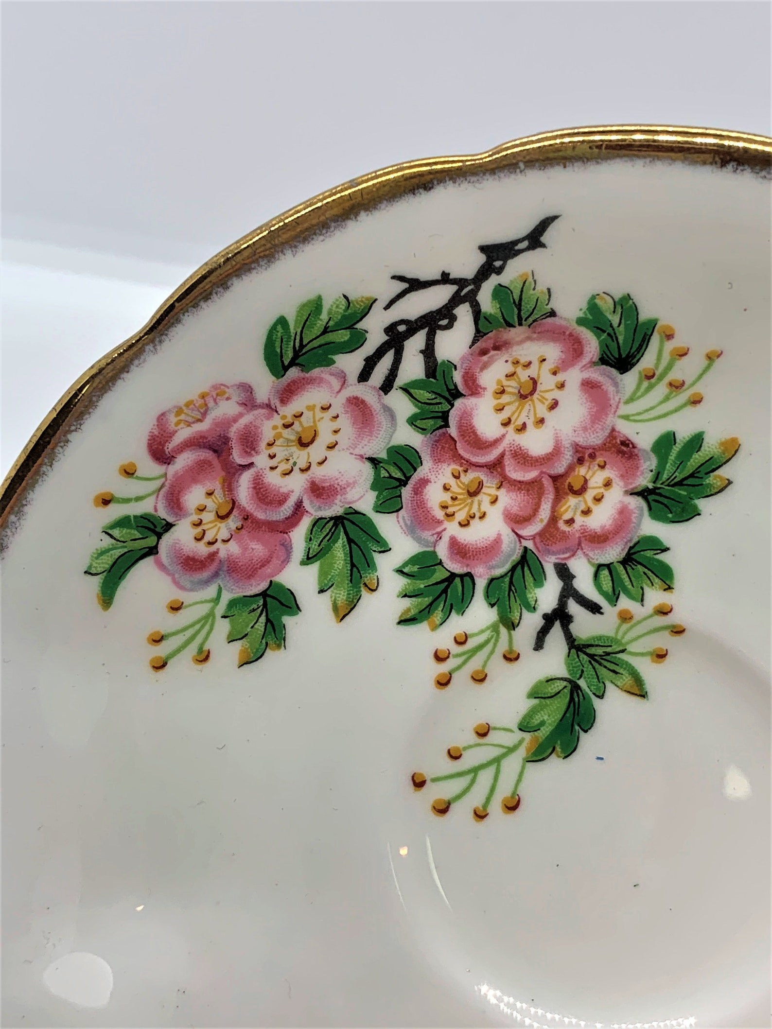 Vintage Jason Bone China England Tea Cup and Saucer Pink - Etsy