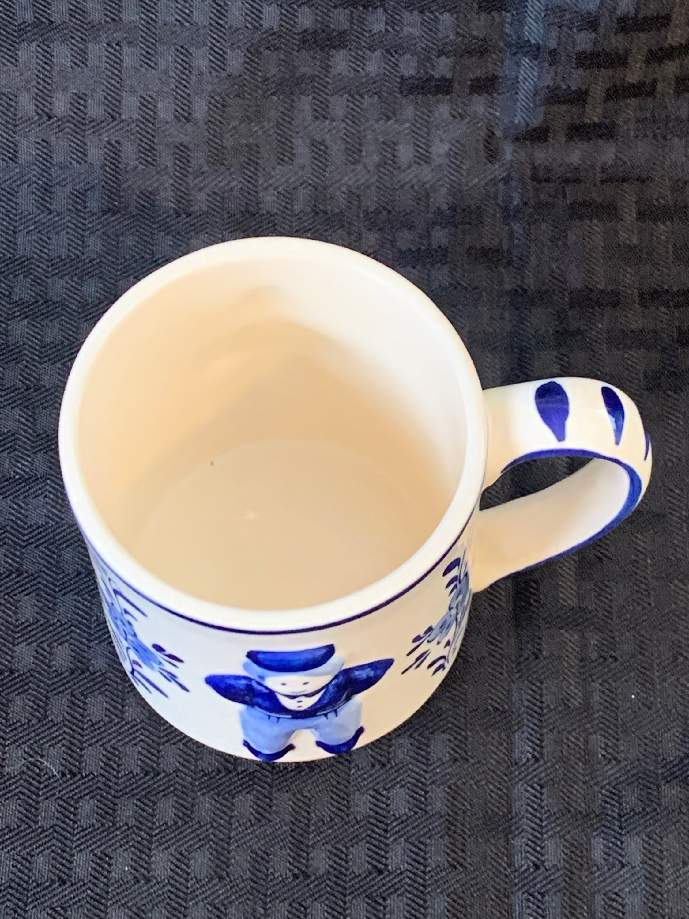 Delft Blue DAIC Dutch Boy Mug Raised Design Handpainted - Etsy