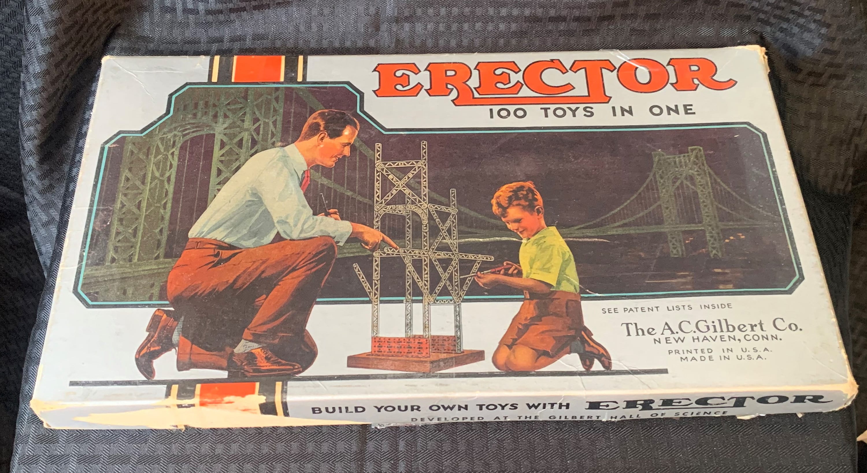 Gilbert Erector Set 1950s Comes in Original Box With Parts - Etsy