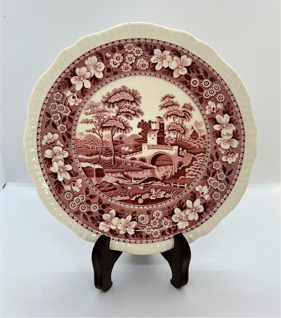 VINTAGE Copeland Spode's Salad Plate Pink / Red (older Backstamp) - Etsy