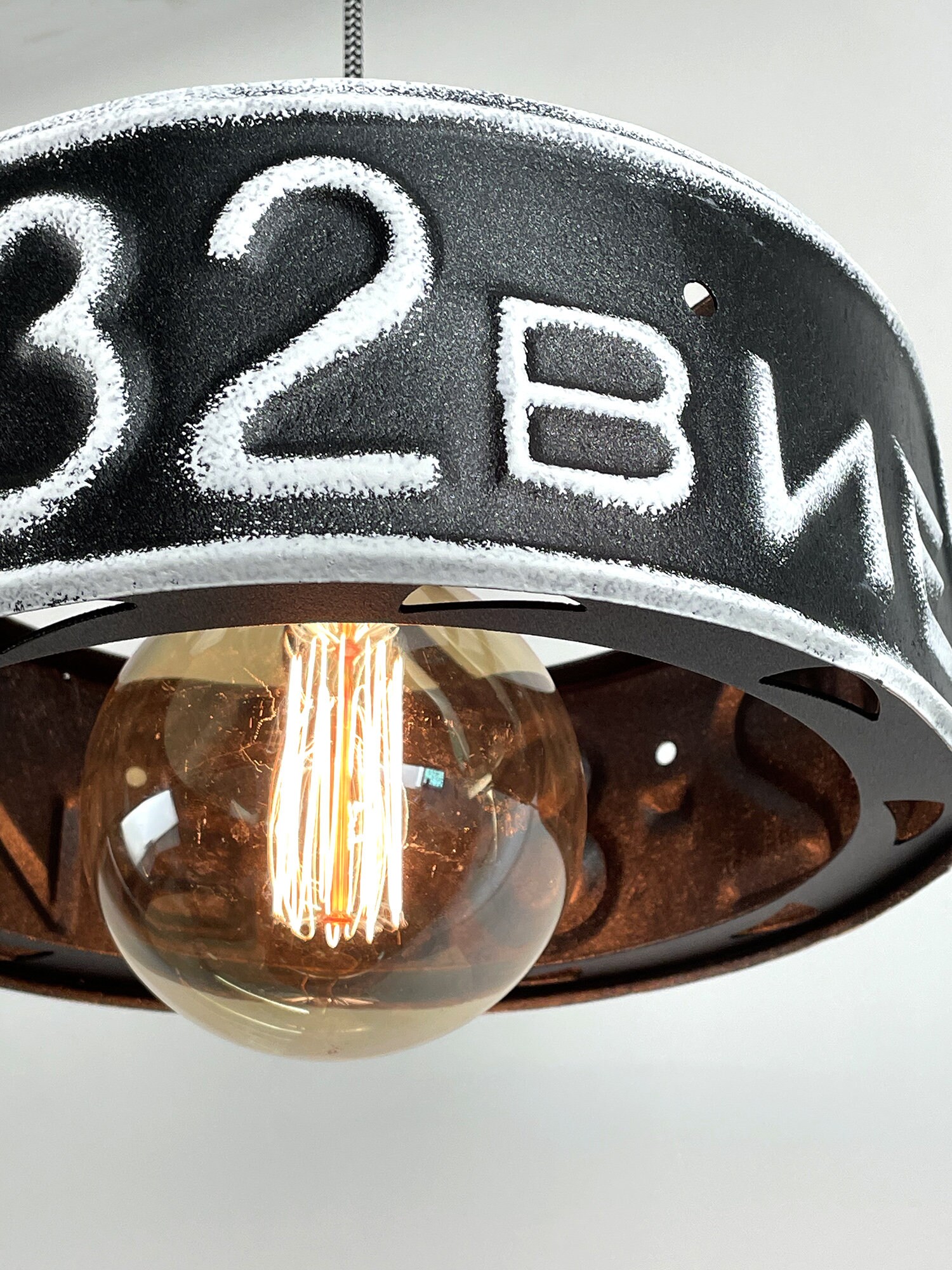 Hanging Retro Lamp With Car Number / Old Car License Plate of the USSR ...