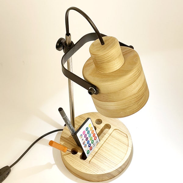Wood Table Lamp - Etsy