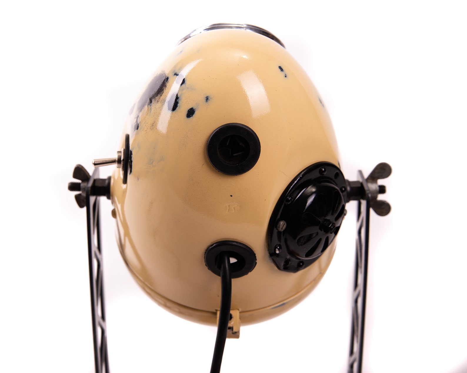 Rare Lamp With Original Motorcycle Headlight and Speedometer, Desk Lamp ...