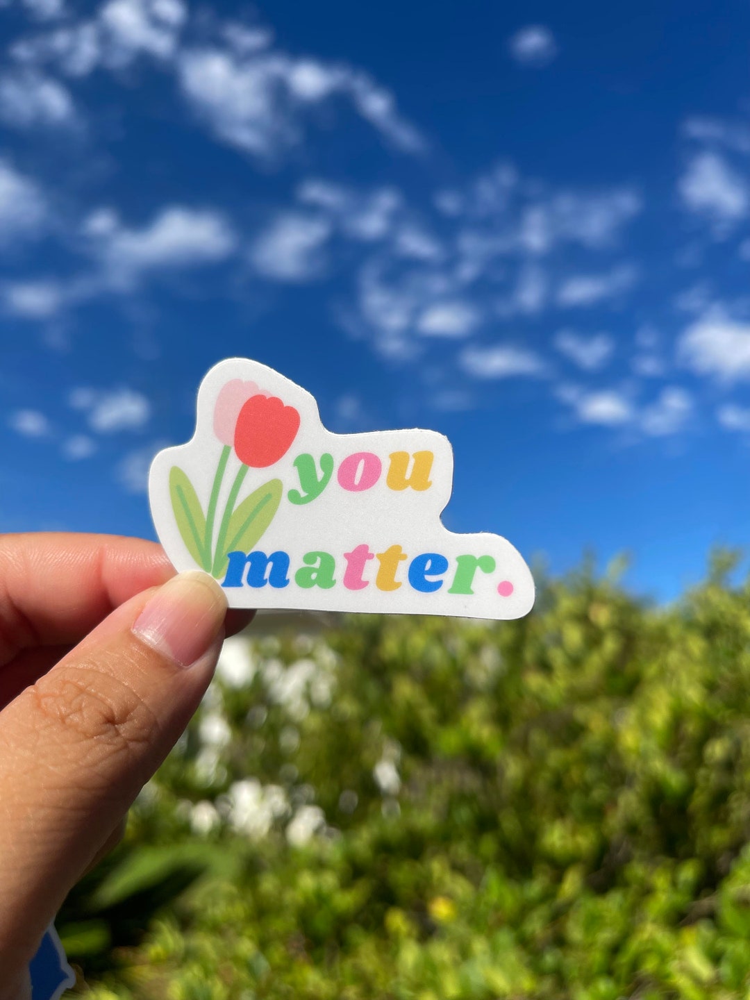 You Matter Sticker I Cute Motivational Sticker I Positive Quote - Etsy