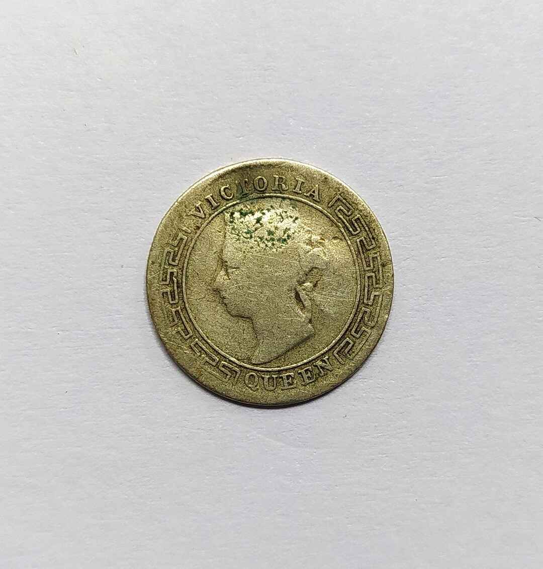 100 Years Old British Ceylon 10 Cents 1900 Victoria 10 Cent Old Coins ...