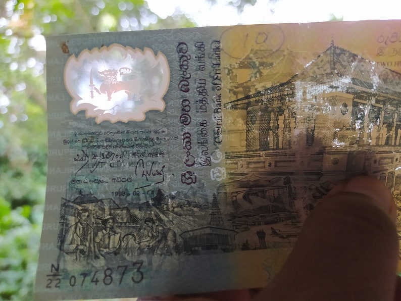 Sri Lanka 200 Rupee Polymer Note 1998 | 50th Independence Anniversary ...