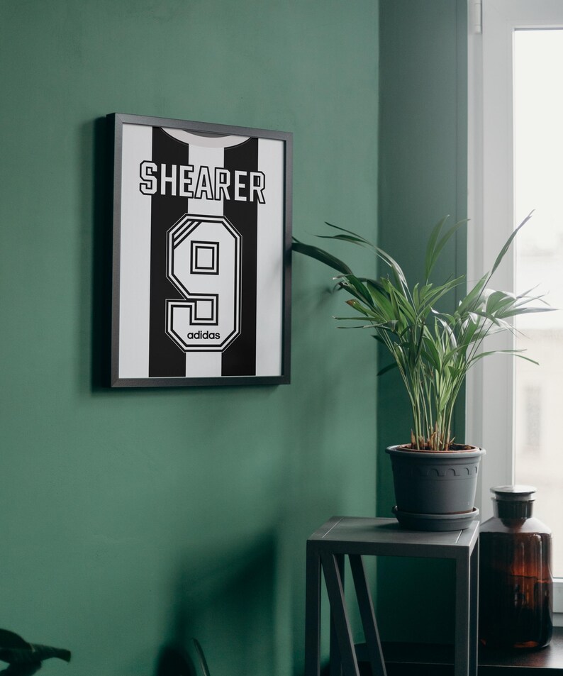 Vector Illustration Jersey Back Poster, Classic Retro Football Print ...