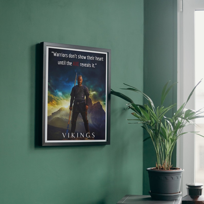 Ragnar Lothbrok Printable Poster | Vikings Wallart | Motivational Poster | Instant Download - Etsy