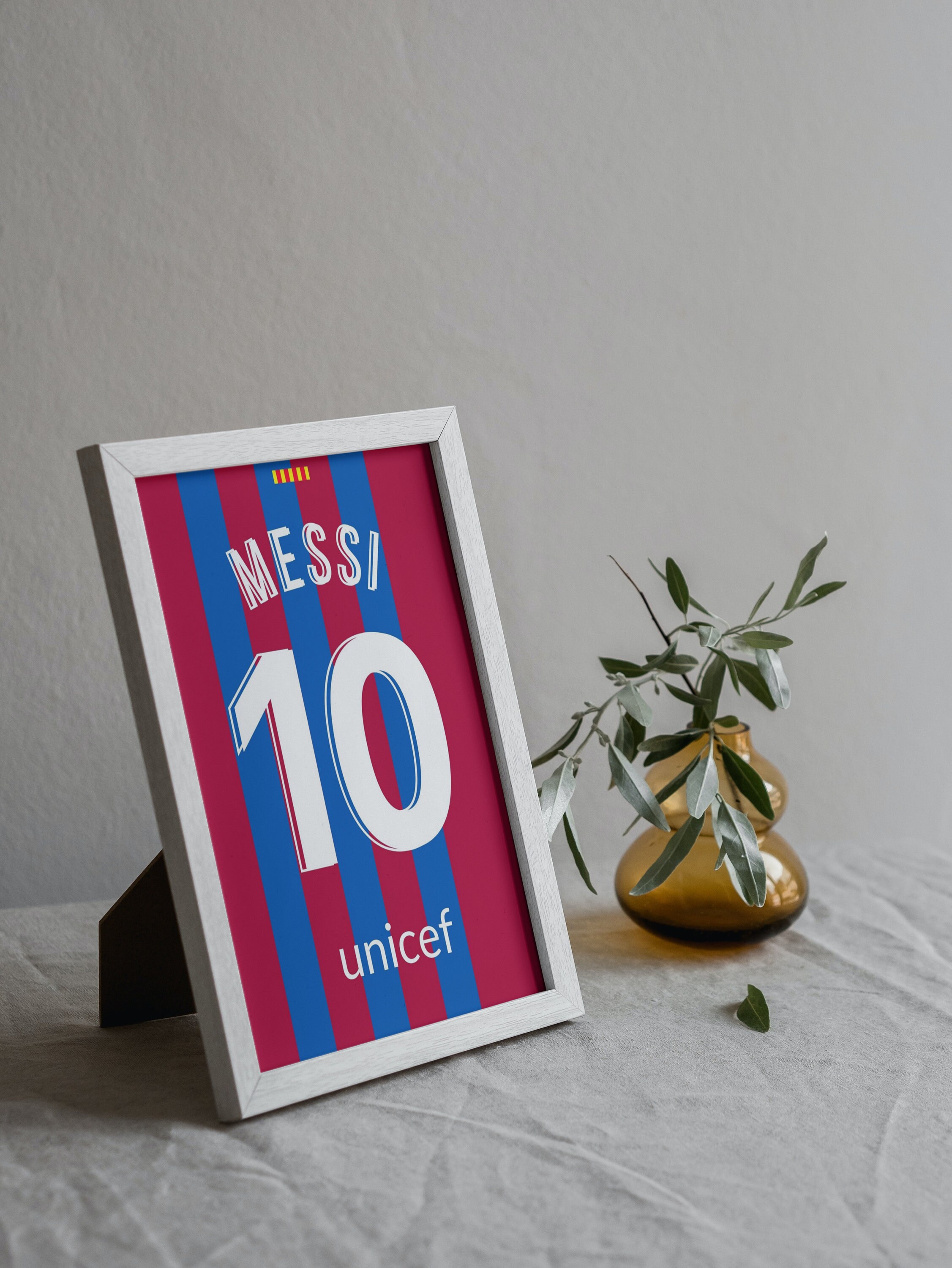 Set of 3 Printable Lionel Messi Jersey Wallart Bundle , Sport Bundle ...