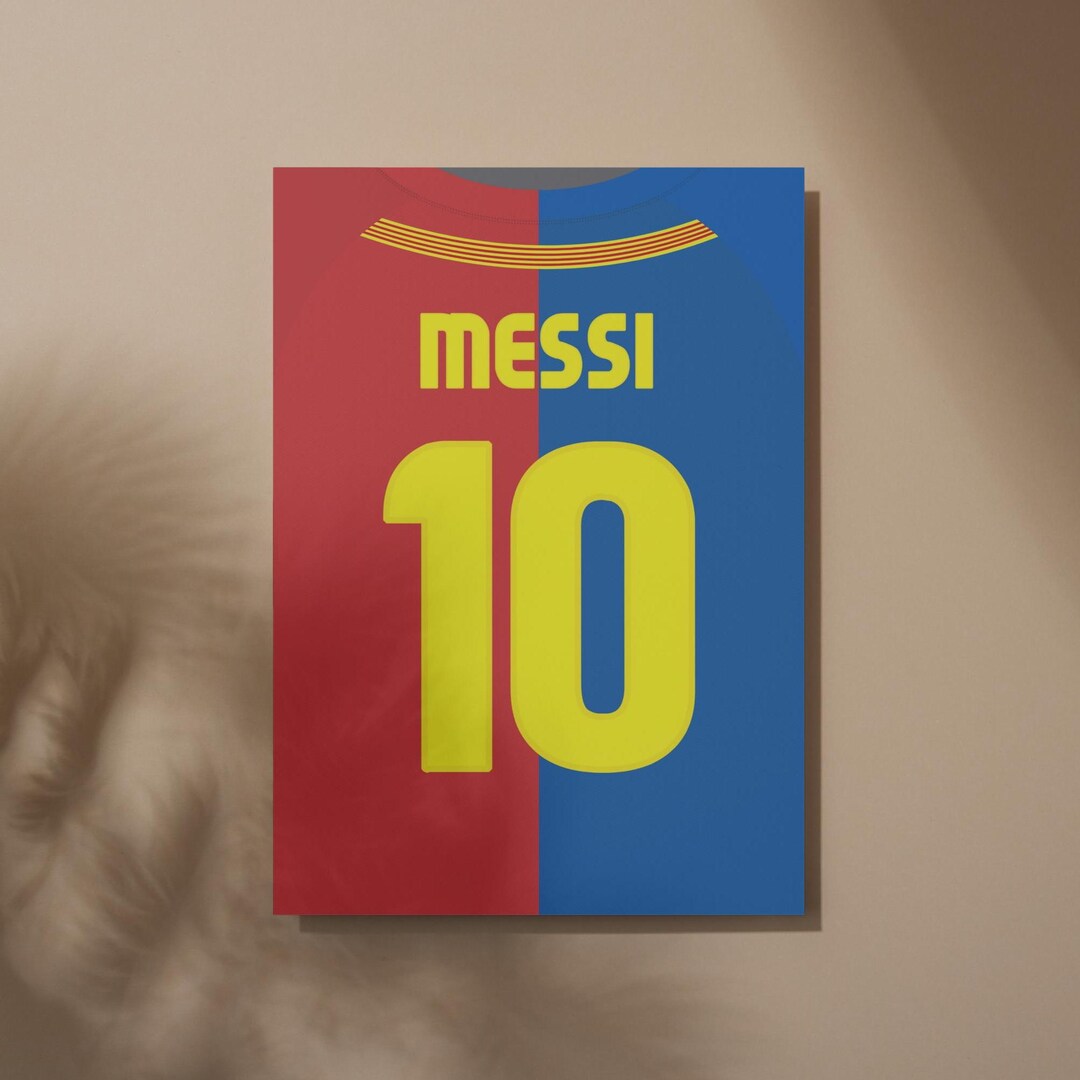 Vector Illustration Jersey Back Poster, Classic Retro Football Print ...