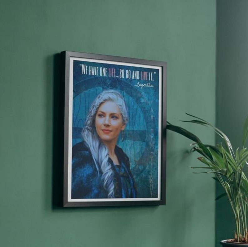 Shield-maiden Lagertha Printable Poster | Vikings Wallart ...