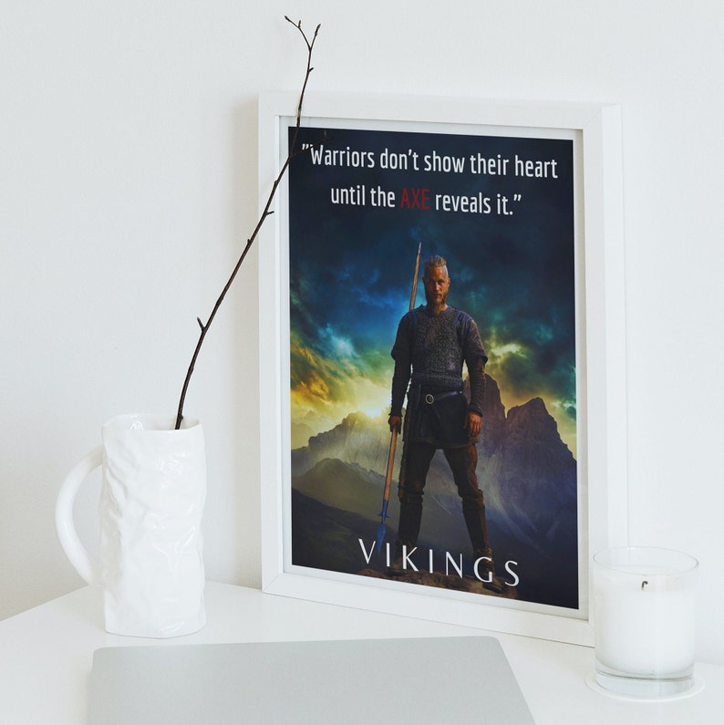 Ragnar Lothbrok Printable Poster | Vikings Wallart | Motivational Poster | Instant Download - Etsy