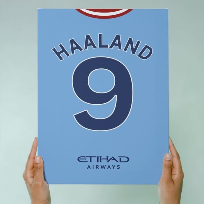 Custom Printable Football Poster , Wall Art With Any Name & Number ...