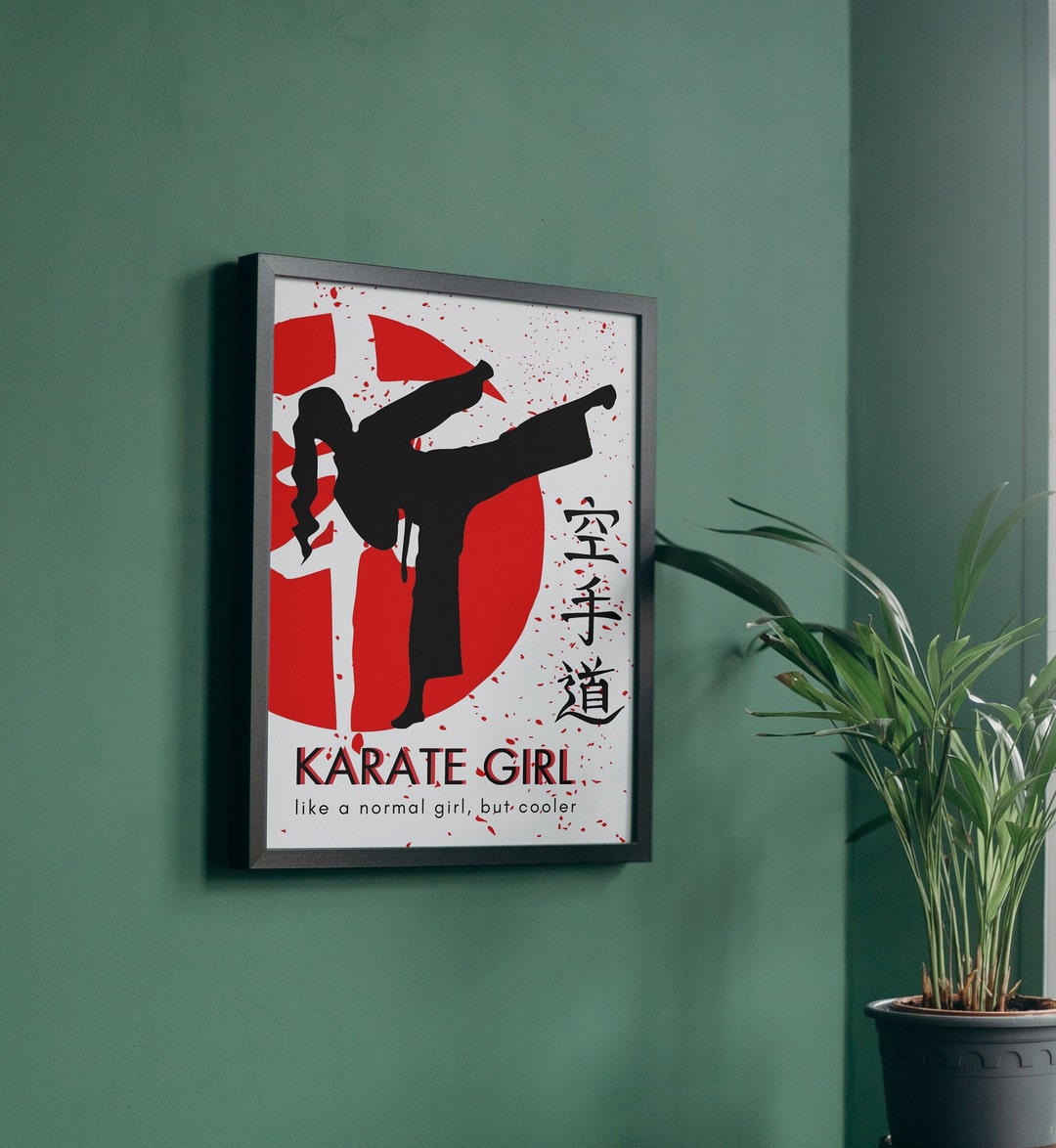 Karate Girl Poster, Karate Gift, Martial Art Decor - Etsy