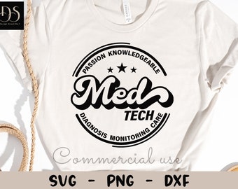 Med Tech Svg - Etsy