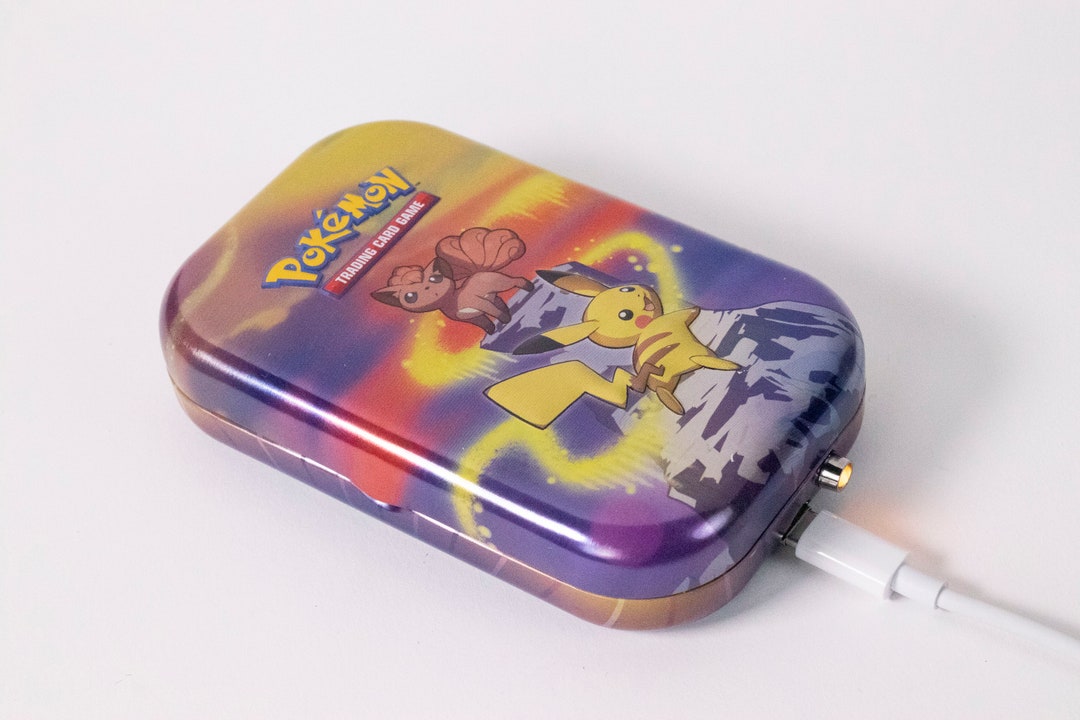 9300mah Pikachu and Vulpix Tin Power Bank | Power Bank, Phone Charger ...