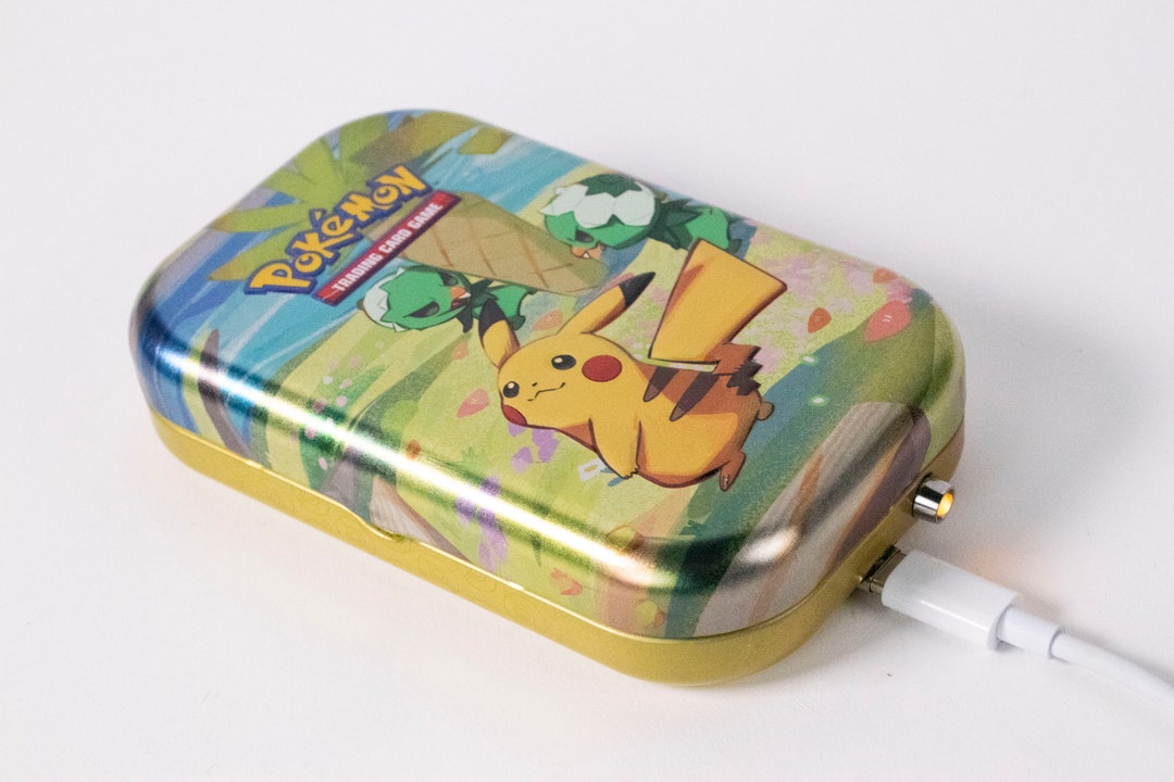 9300mah Pikachu Tin Power Bank | Power Bank, Phone Charger, Gifts for ...