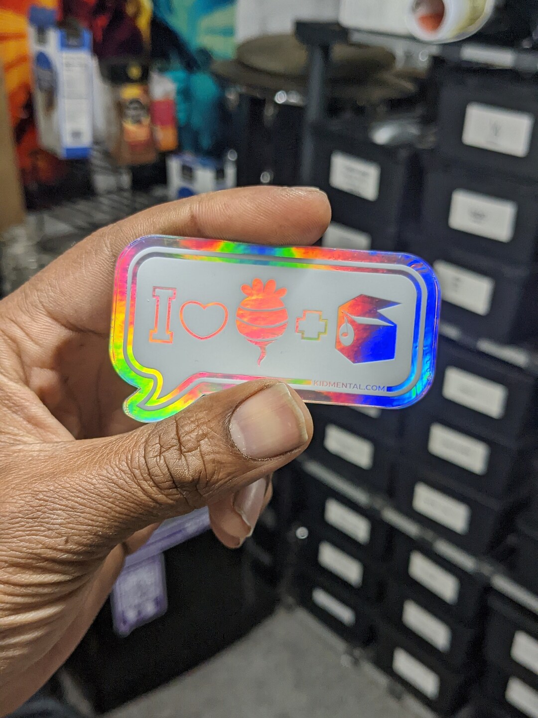 I LOVE Beet + Box | Kidmental Commemorative Beatbox Hologram Sticker ...
