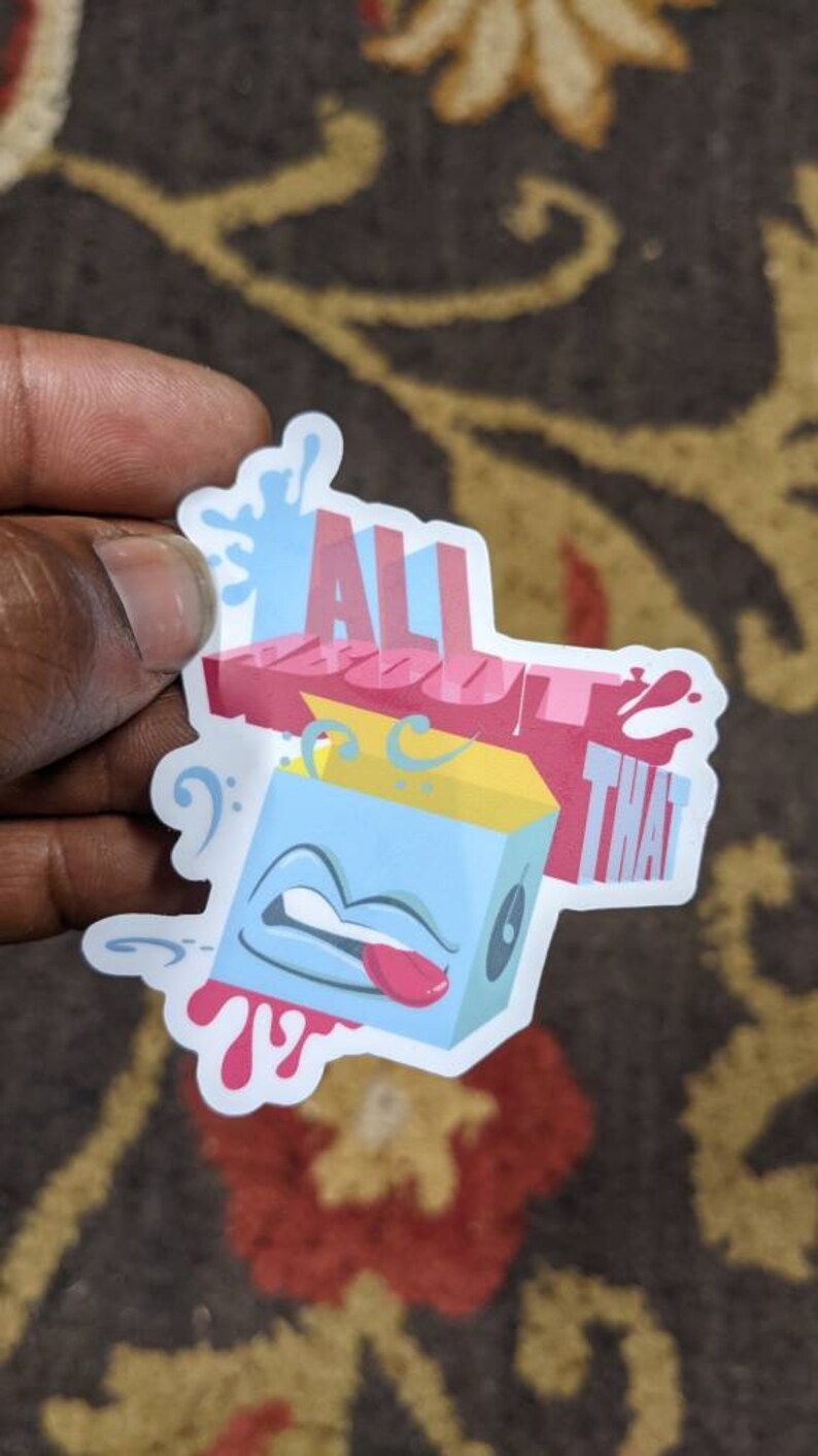 All About That Bass | Bocks Character Emote Sticker | Fun Characters ...