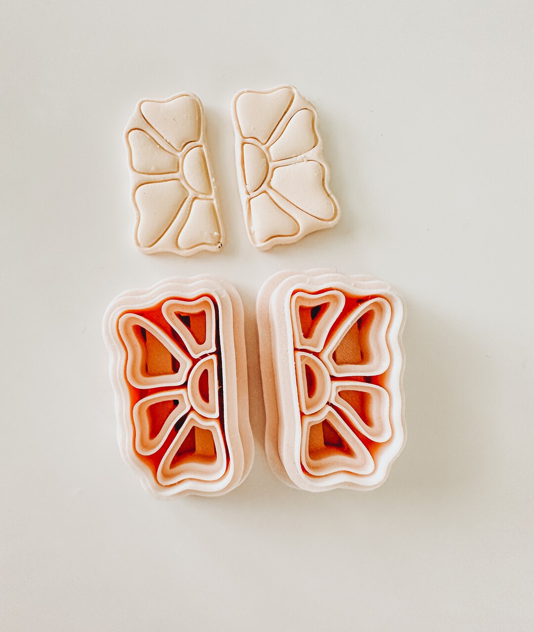 Mango Abstract Flower Clay Earring Cutters for Polymer Clay Earrings ...