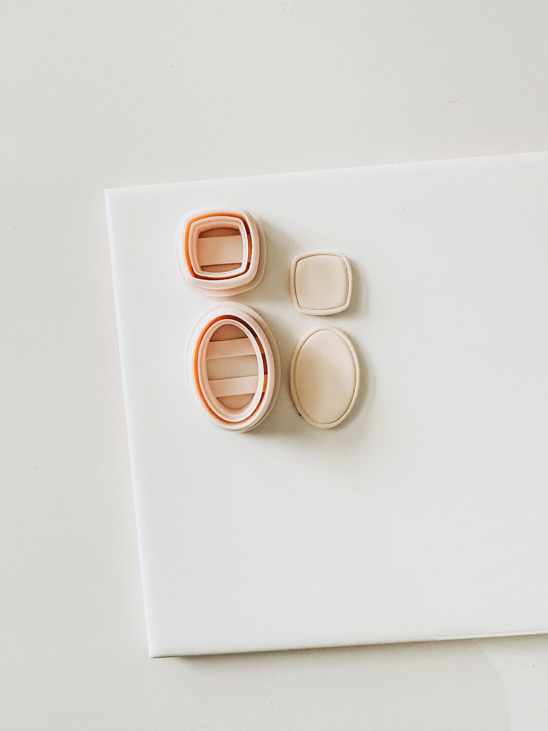 Nyla Bordered 2 Piece Clay Cutter | Clay Cutters 1.75 Inches - Etsy