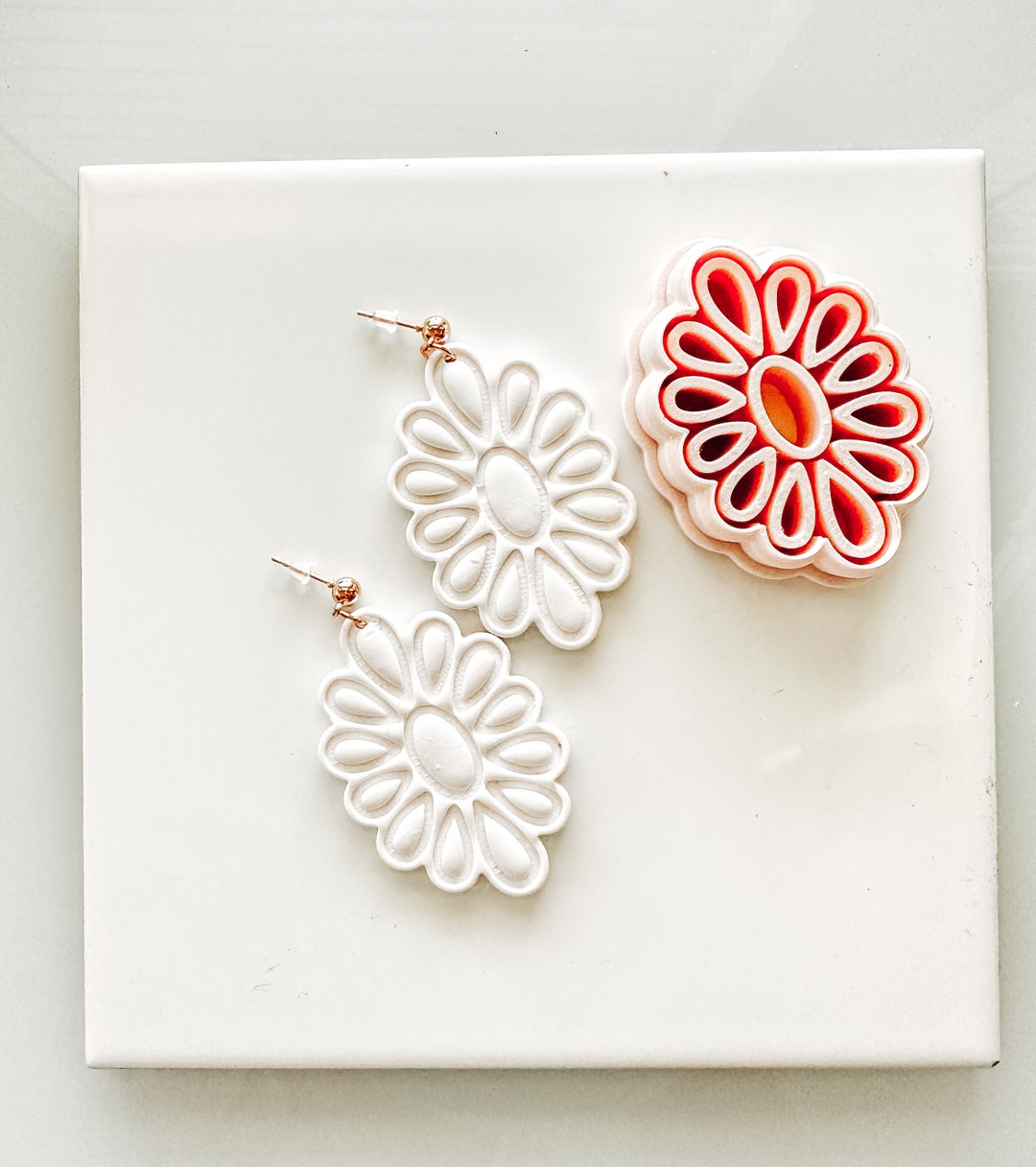 Isla Boho Western Squash Blossom Clay Cutter for Polymer Clay Earrings ...