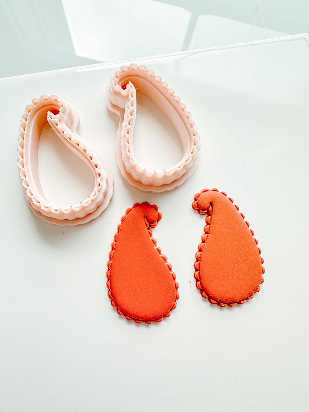 Paisley Basic Artists Autumn 2 Piece Polymer Clay Cutter 1.50 Inch Each ...