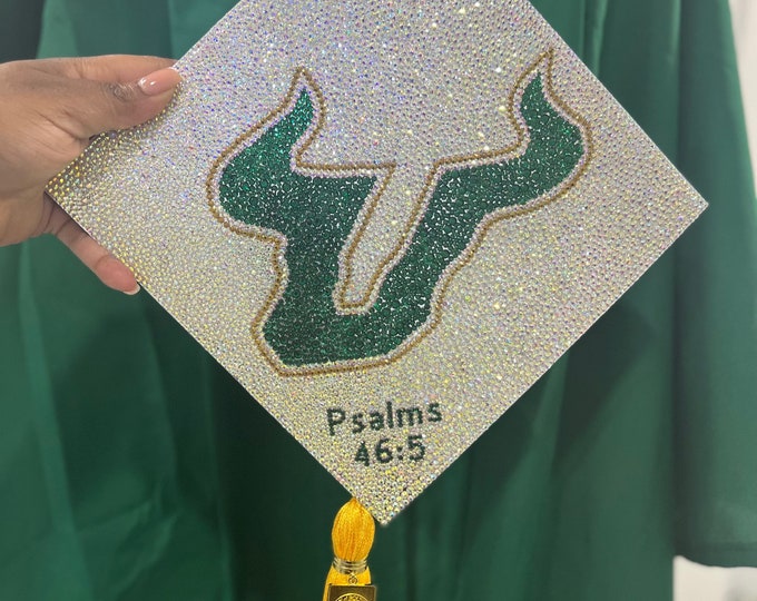 USF Bulls Bling Graduation Topper - Etsy