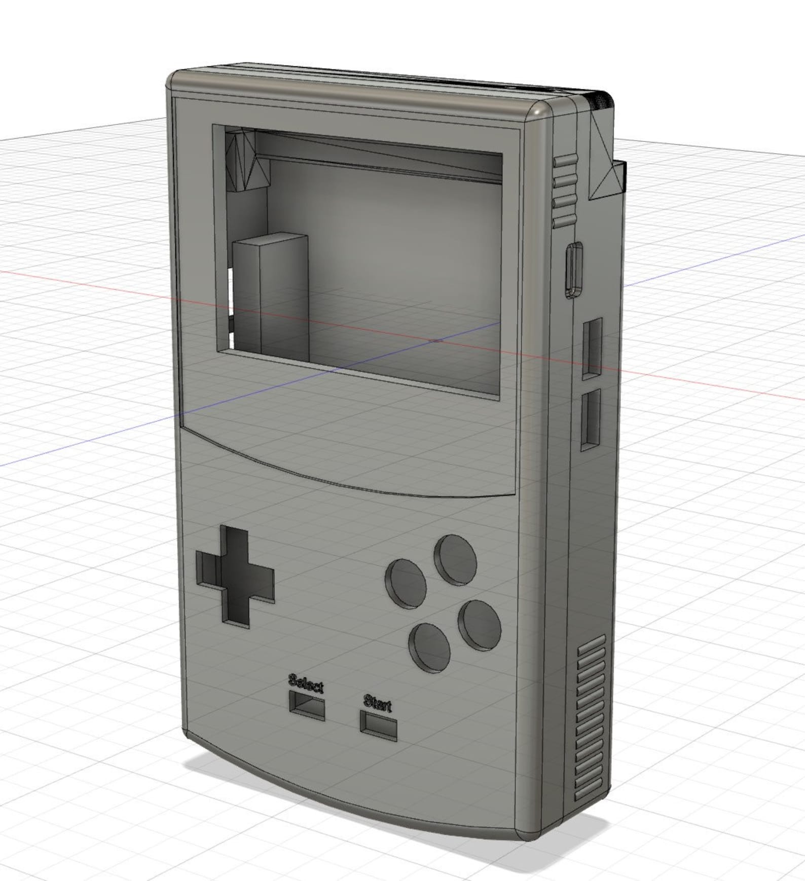 Gameboy 3D Printable Case Ideal for Creating a Raspberry Pi Handheld ...