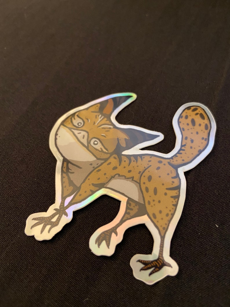 Loth Cat Holographic Sticker - Etsy