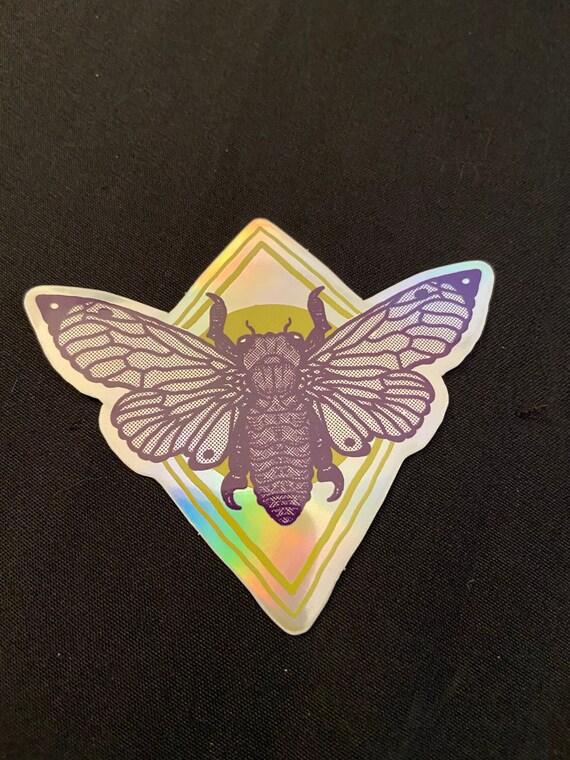 Cicada Holographic Sticker - Etsy