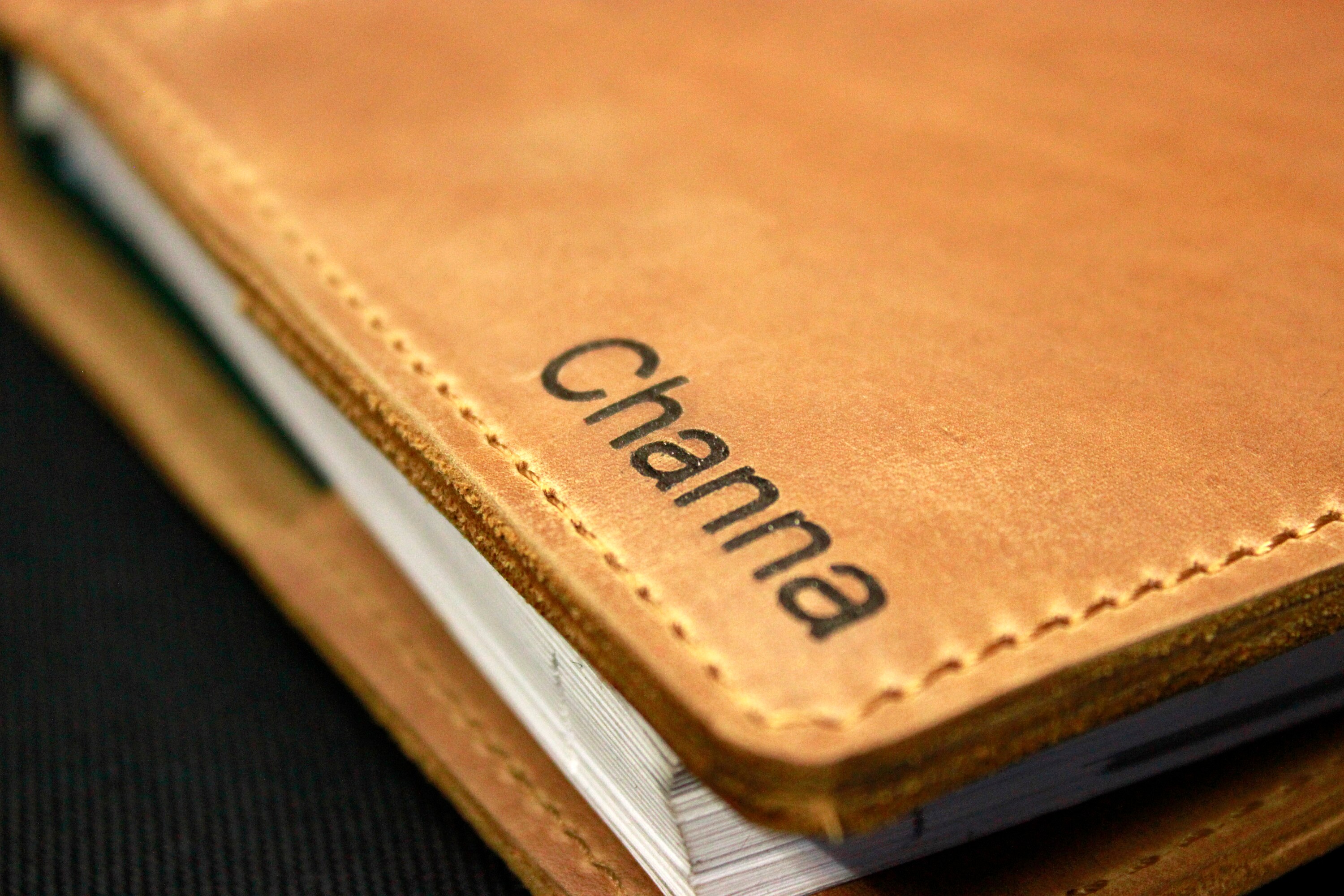 Personalized Leather Notebook Cover / Leather Book Cover / - Etsy