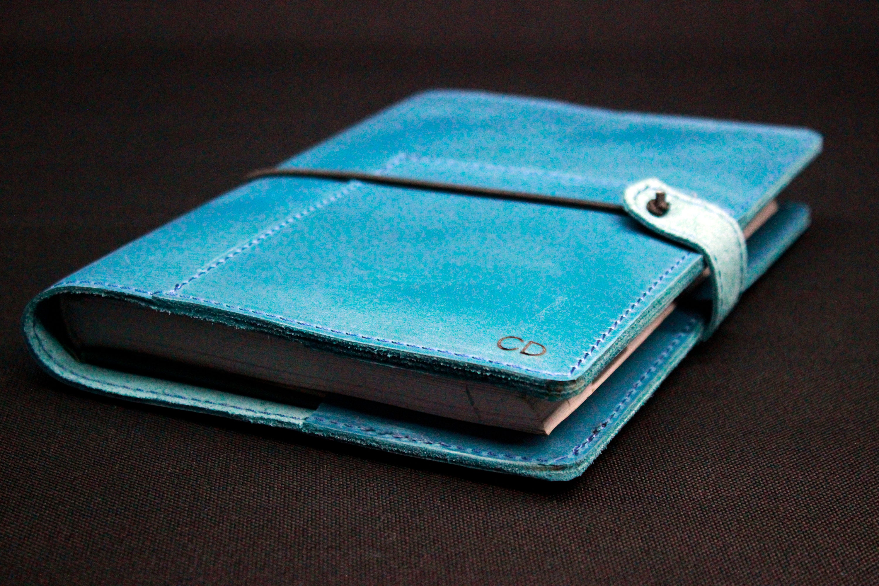 Personalized Leather Journal Cover Free Initials Moleskine | Etsy