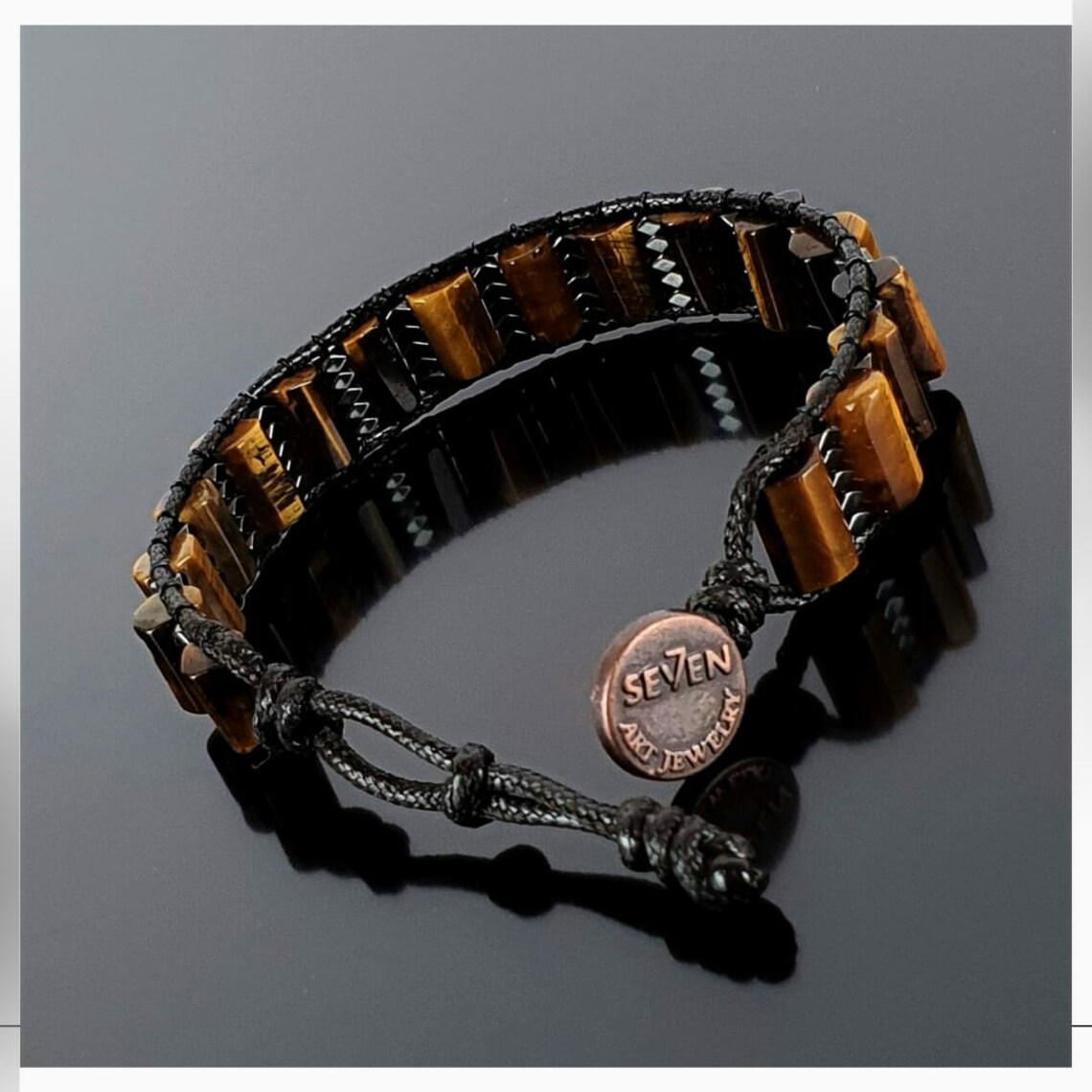 Natural Tiger's Eye Wrist Jewelry Mascular Bracelet High - Etsy