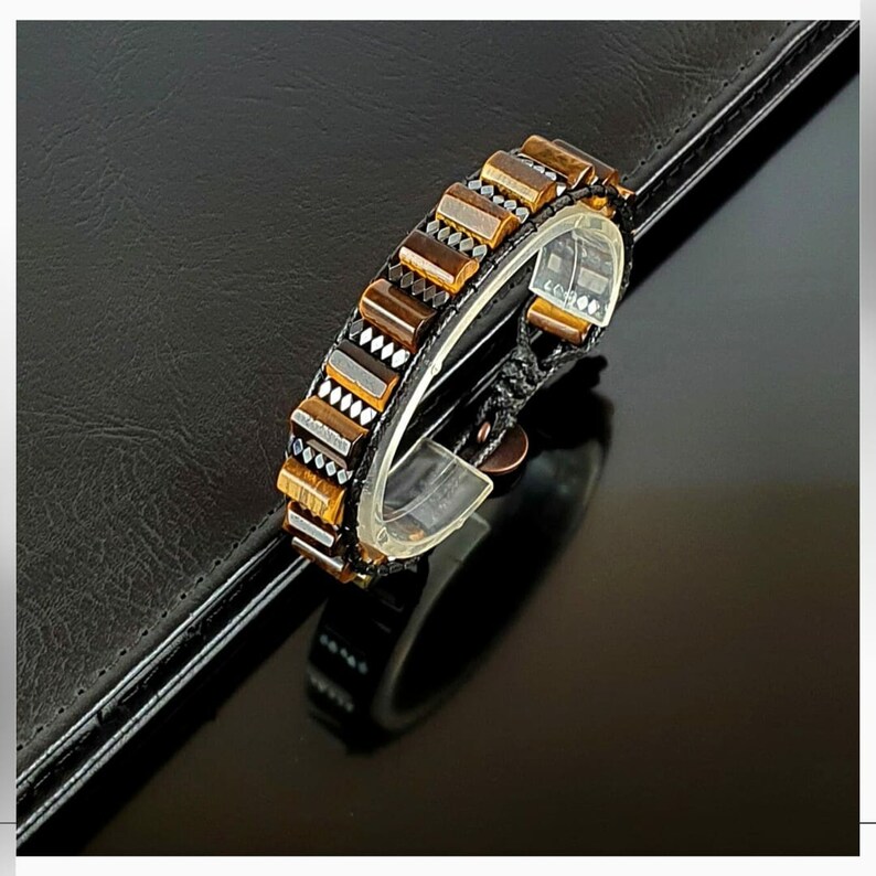 Natural Tiger's Eye Wrist Jewelry Mascular Bracelet High - Etsy