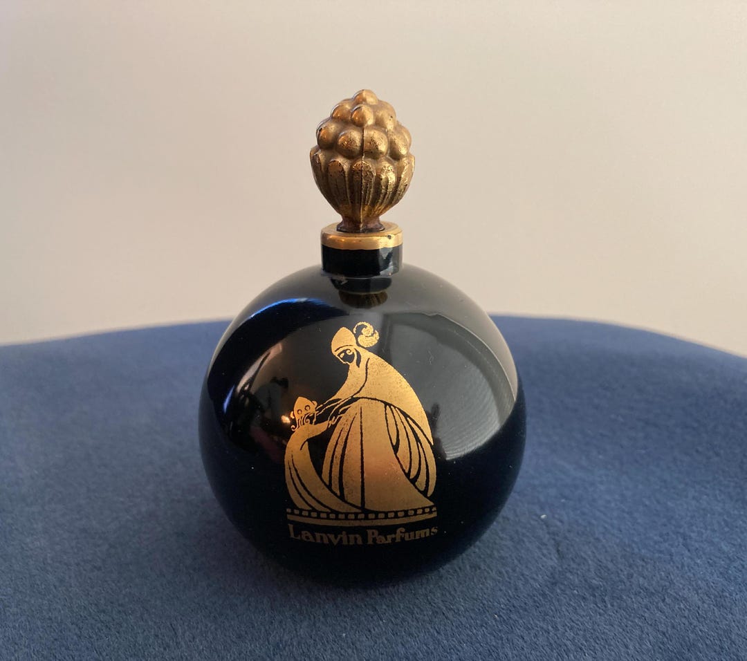 Vintage Jeanne Lanvin Perfume Bottle: Gilded Raspberry Stopper, 1927 - Etsy