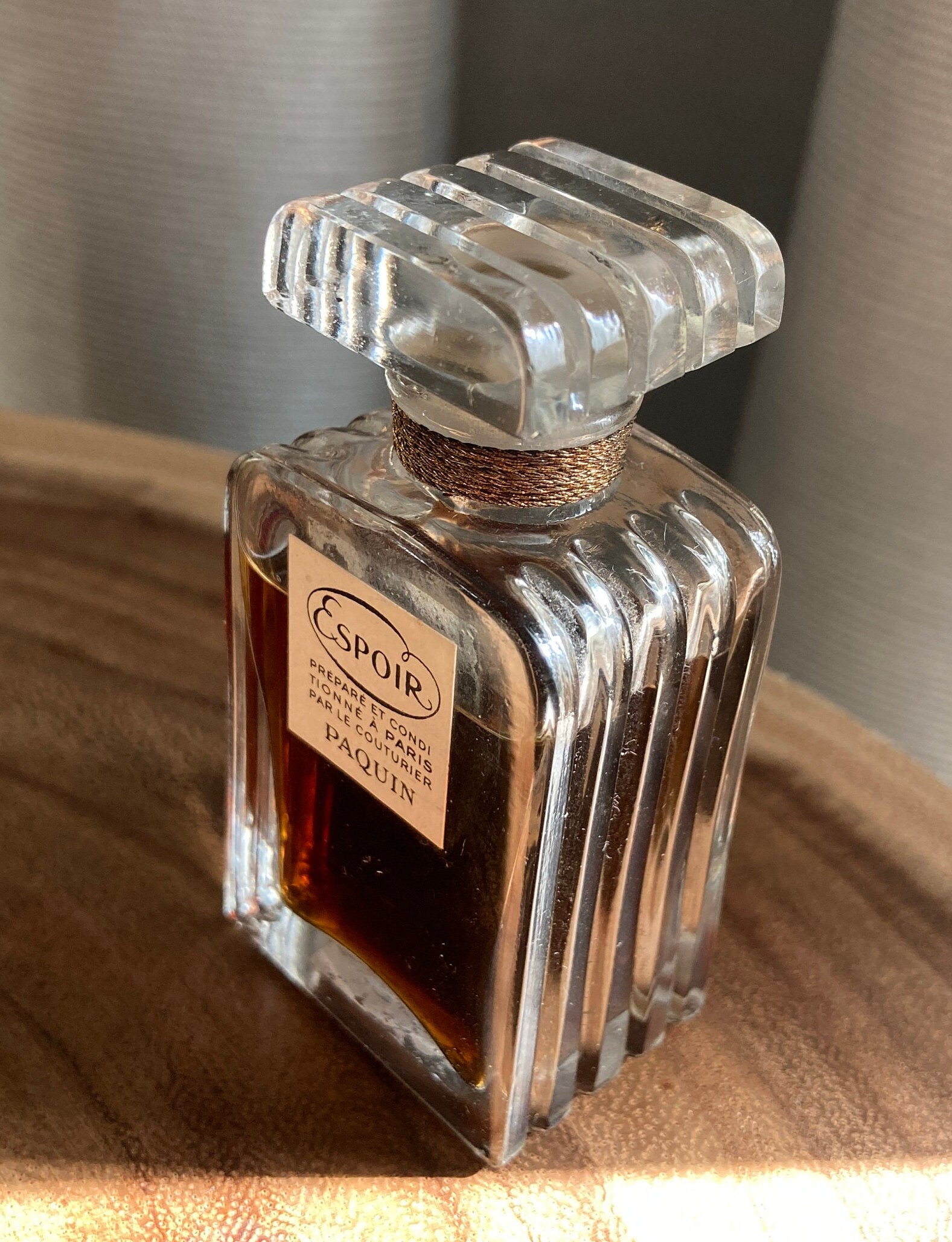 Vintage Espoir by Paquin Perfume Bottle and the Original Case - Etsy