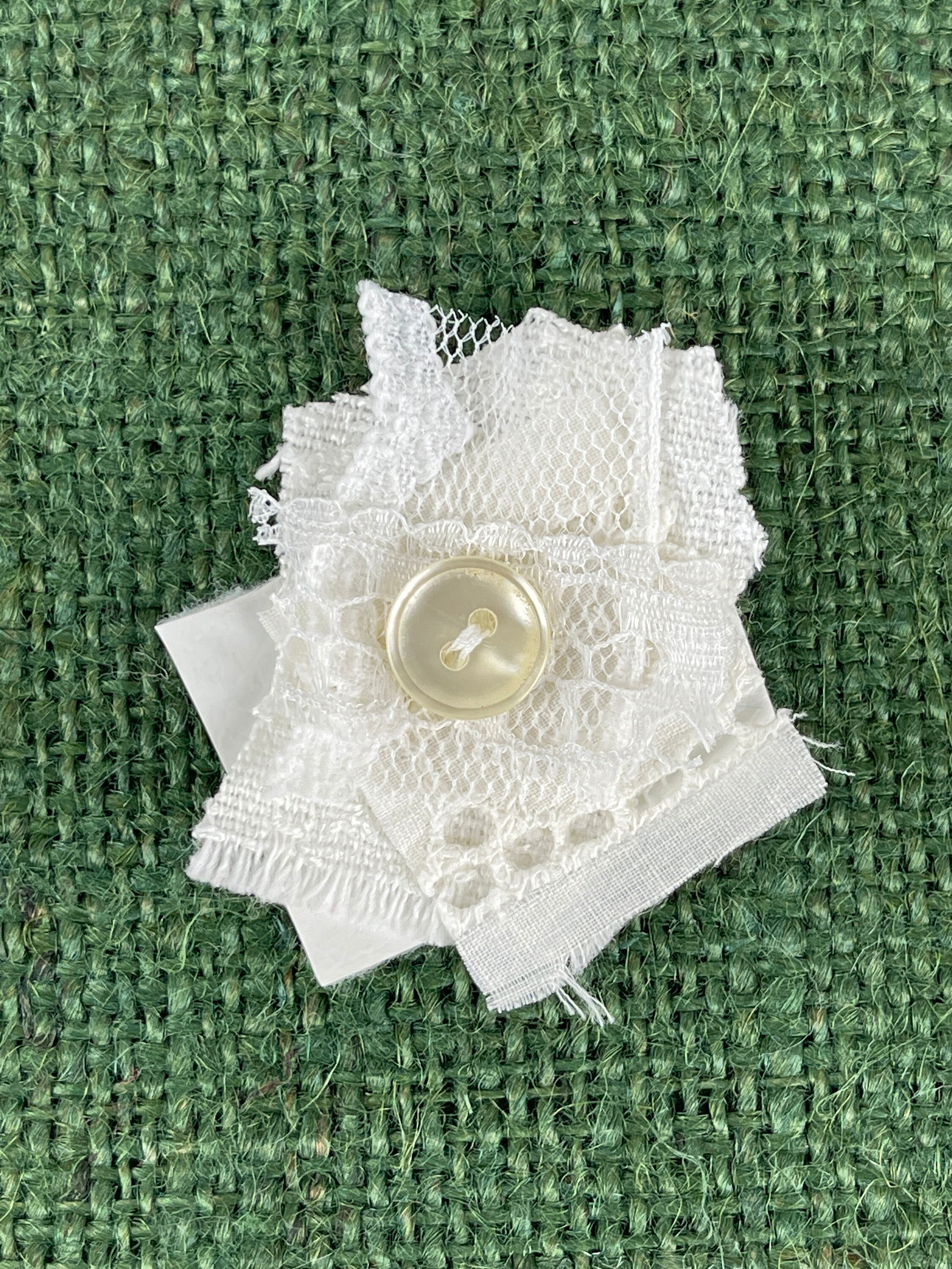 Lace Cluster Embellishments, White - Junk Journal, Scrapbooking ...