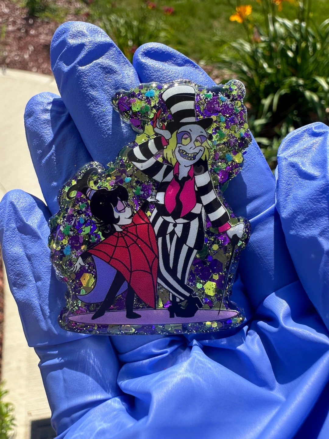 Beetle Badge Reel, Spooky Bug, Halloween, Badge Holder, Strip Bug, ID ...