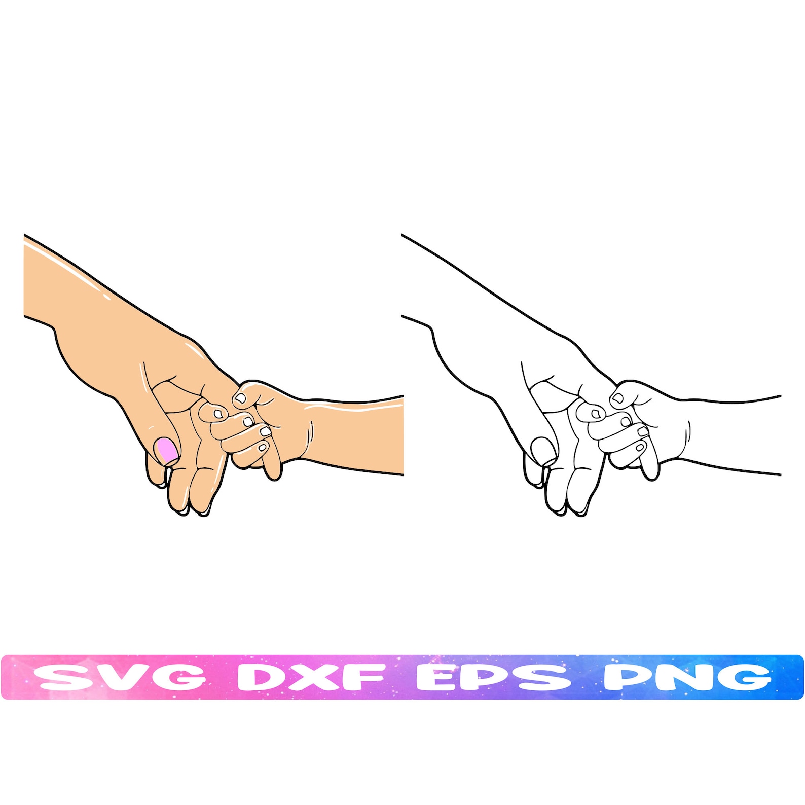 Mamá mano svg, tomados de la mano SVG, manos de bebé familiar svg ...