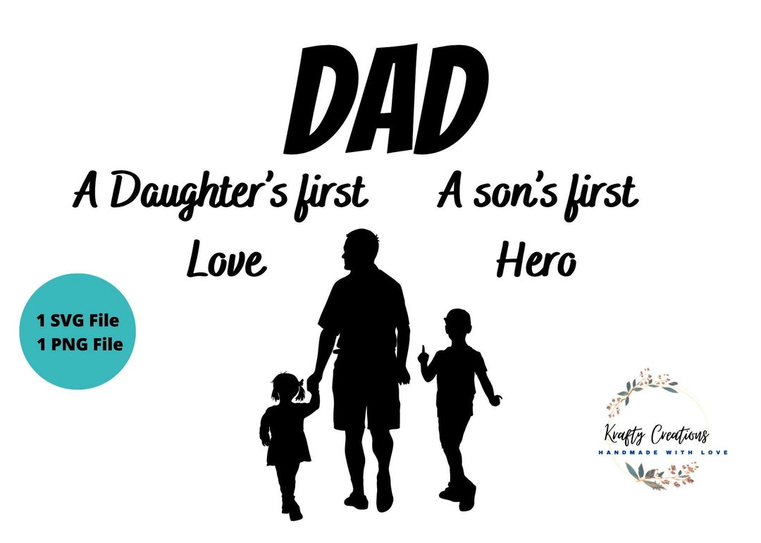 Father’s Day Svg,dad Svg,father Son Svg,father Daughter Svg. - Etsy