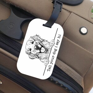 Custom Luggage Tag, 80 Breeds to Choose From, Dog Luggage Tags, Custom ...