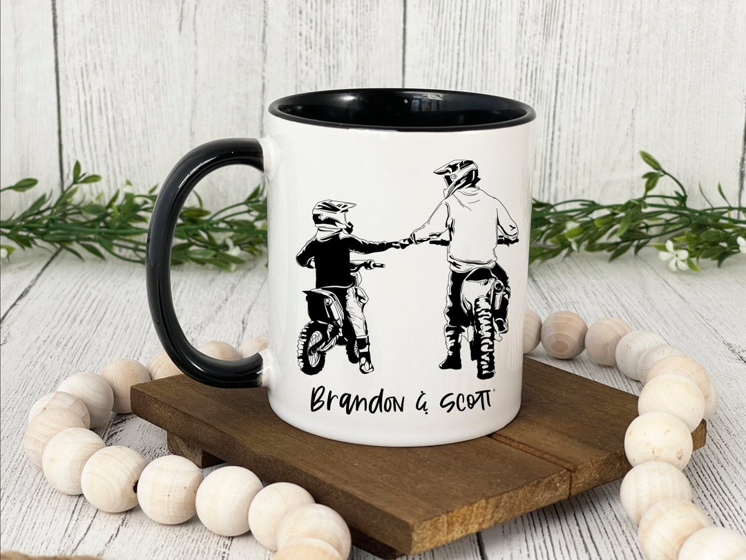 Motocross Mug Dirt Bike Mug Personalized Ceramic Mug - Etsy
