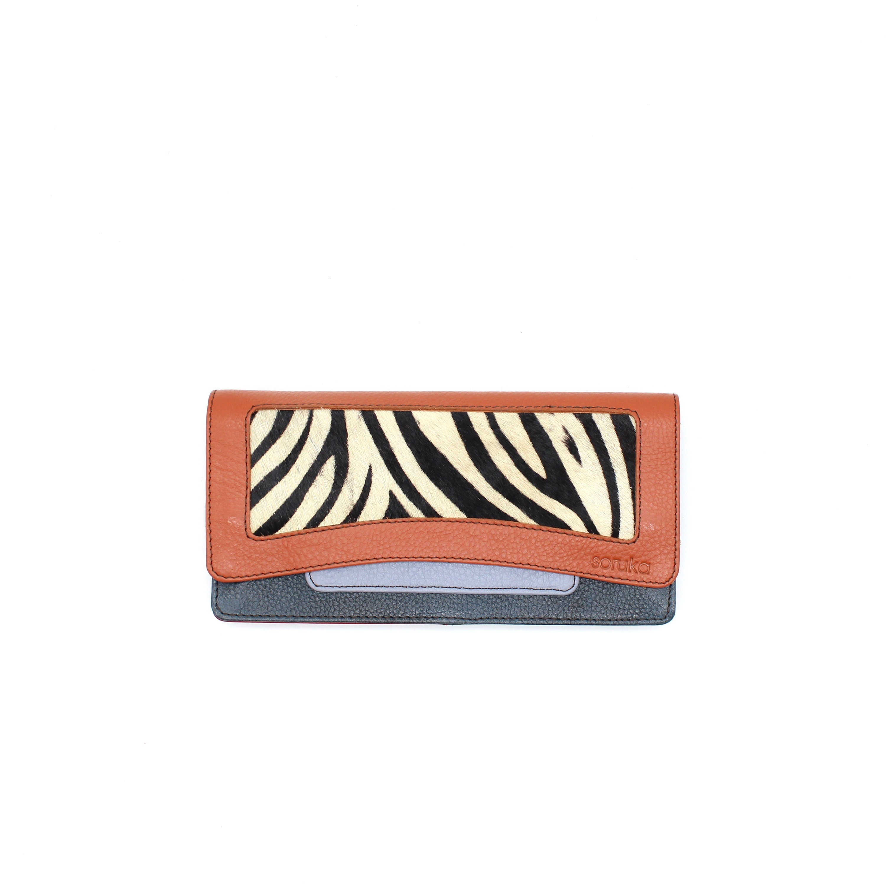 Animal Print Handmade Leather Wallet Women's Recycled - Etsy