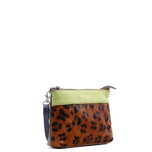 Colourful Mini Leather Bag Recycled Leather Purse Handmade Woman Bag ...