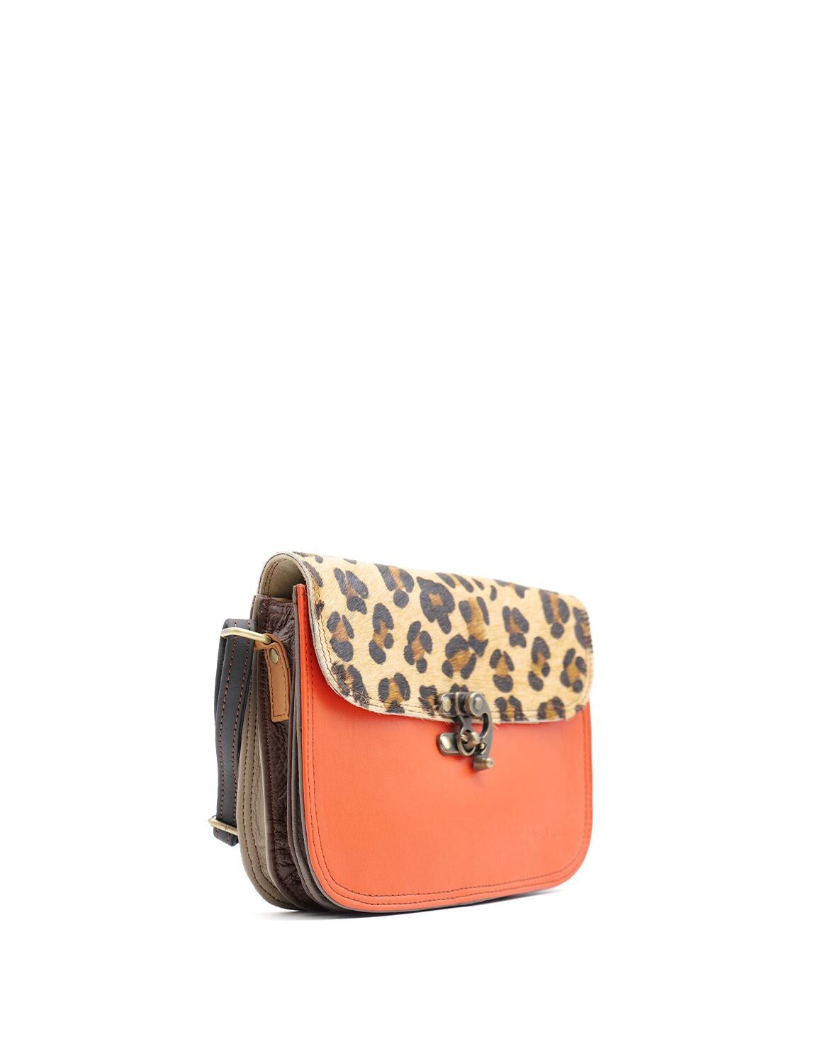 Colorful Leather Bag · Medium Crossbody Bag Handmade · Recycled Leather ...