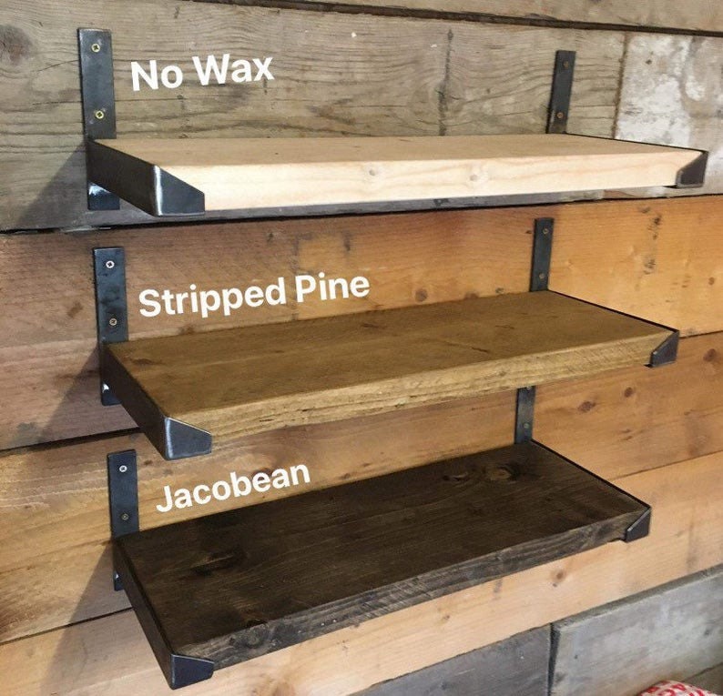 Rustic Reclaimed Scaffold Board Shelving / Shelfs / Office | Etsy