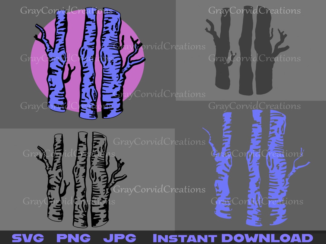 Aspen Trees SVG PNG JPG Instant Download Cricut Crafting Mountain Life ...