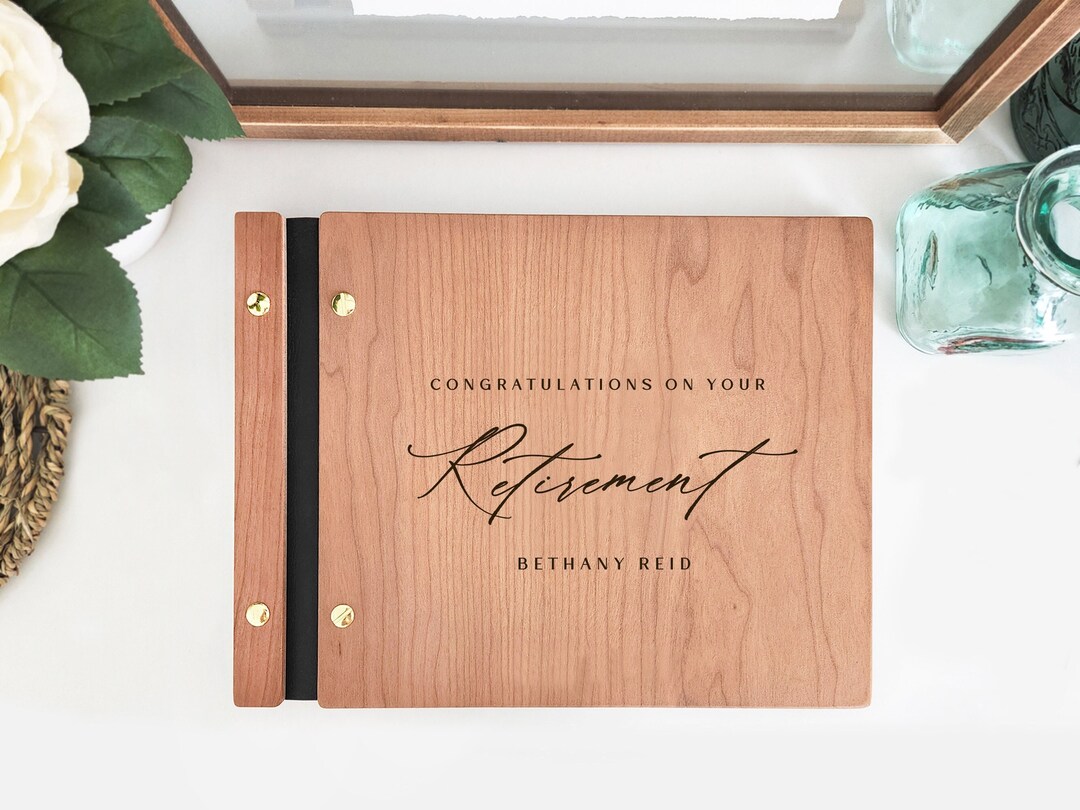 Retirement Guest Book Journal Gift for Women Coworker, Retirement Party ...