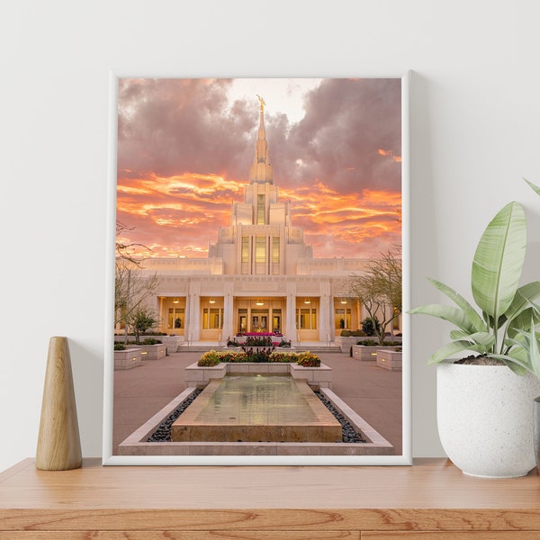 Phoenix Temple Print - Etsy